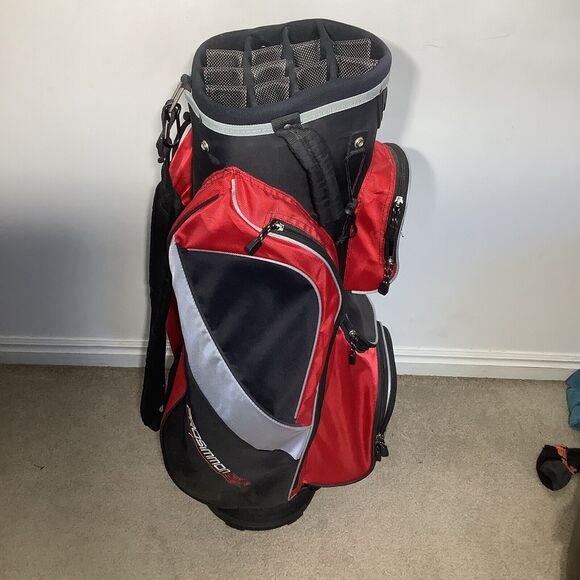Prosimmon Golf | Other | Prosimmon Golf 4 Way Golf Cart Bag Red Black ...